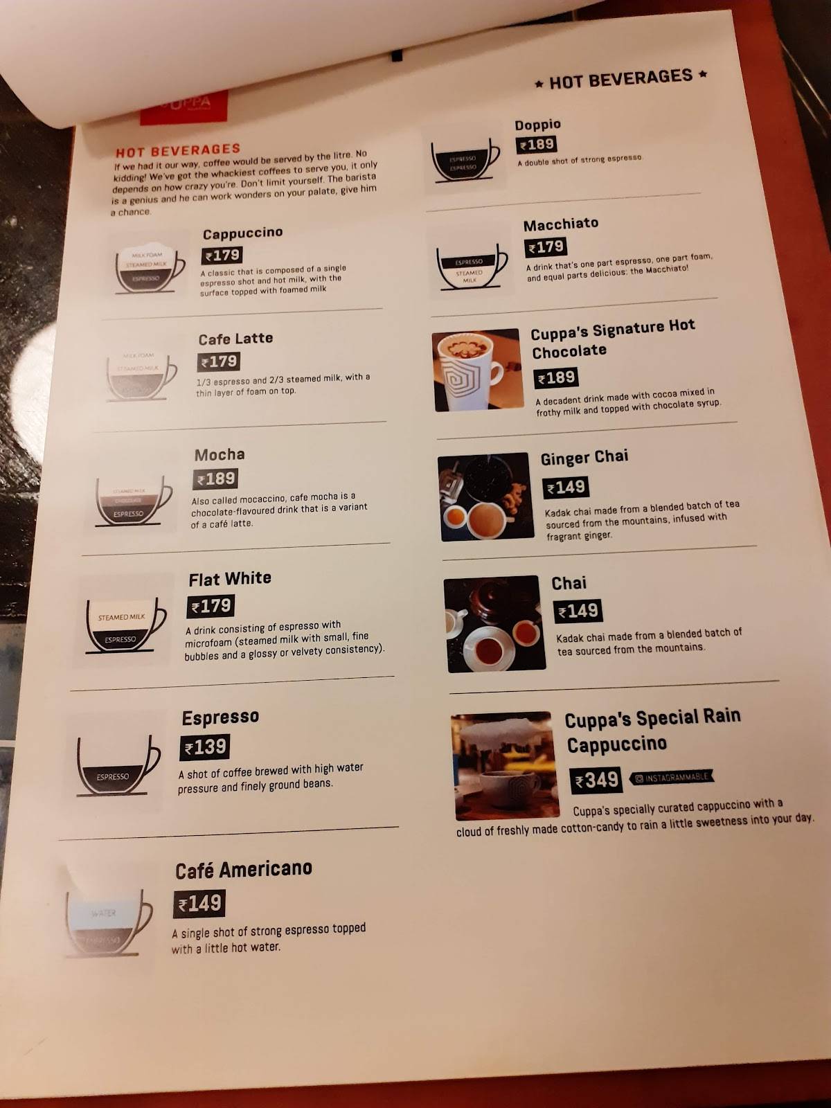 Menu at Cuppa Redefined - Mysore's Neighbourhood Cafe & Restaurant, Mysuru