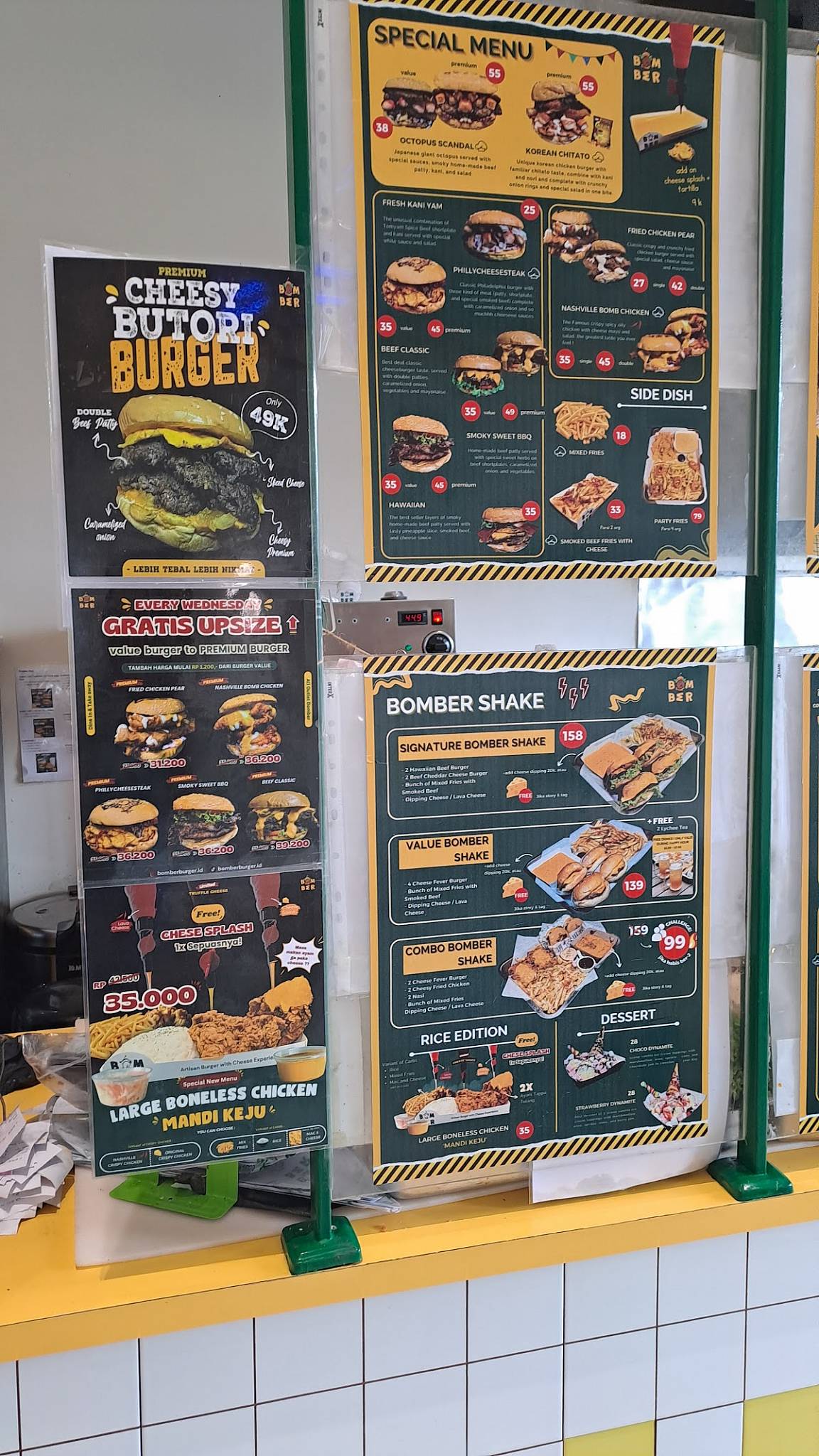 Menu at Bomber Burger - Gading Serpong restaurant, Curug Sangereng