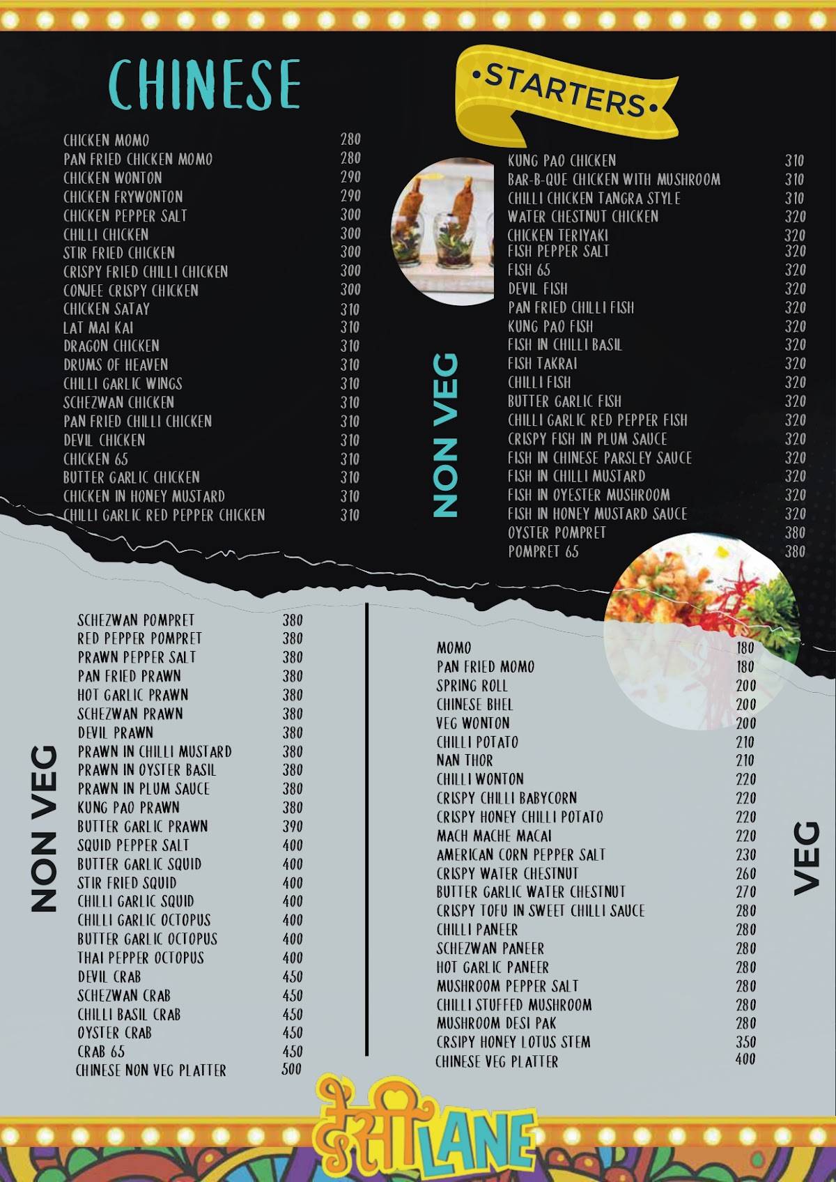 Menu at DESI LANE TOPSIA⁩, Kolkata, 9/5/1