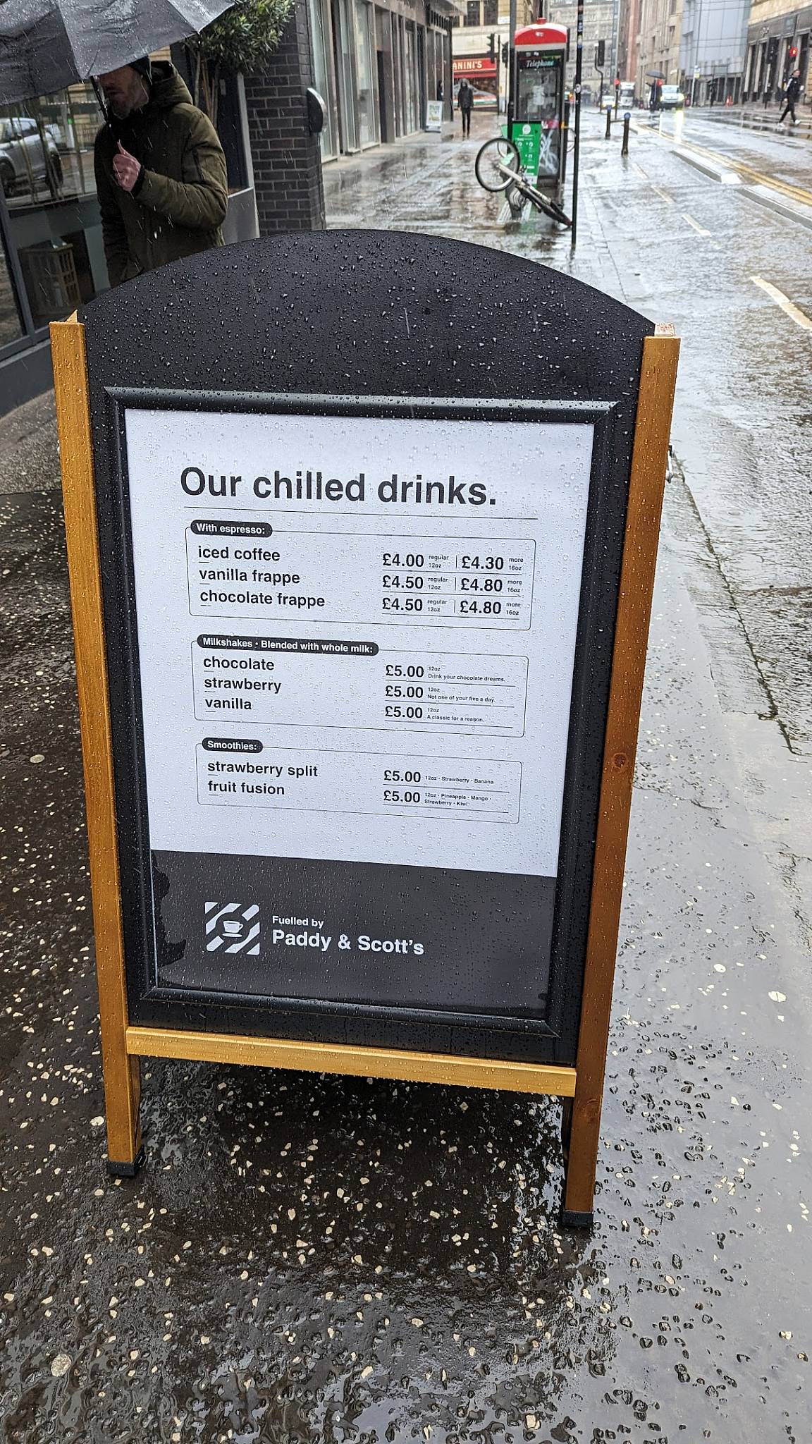 Menu at DOHO Cafe Kitchen Bar, Glasgow