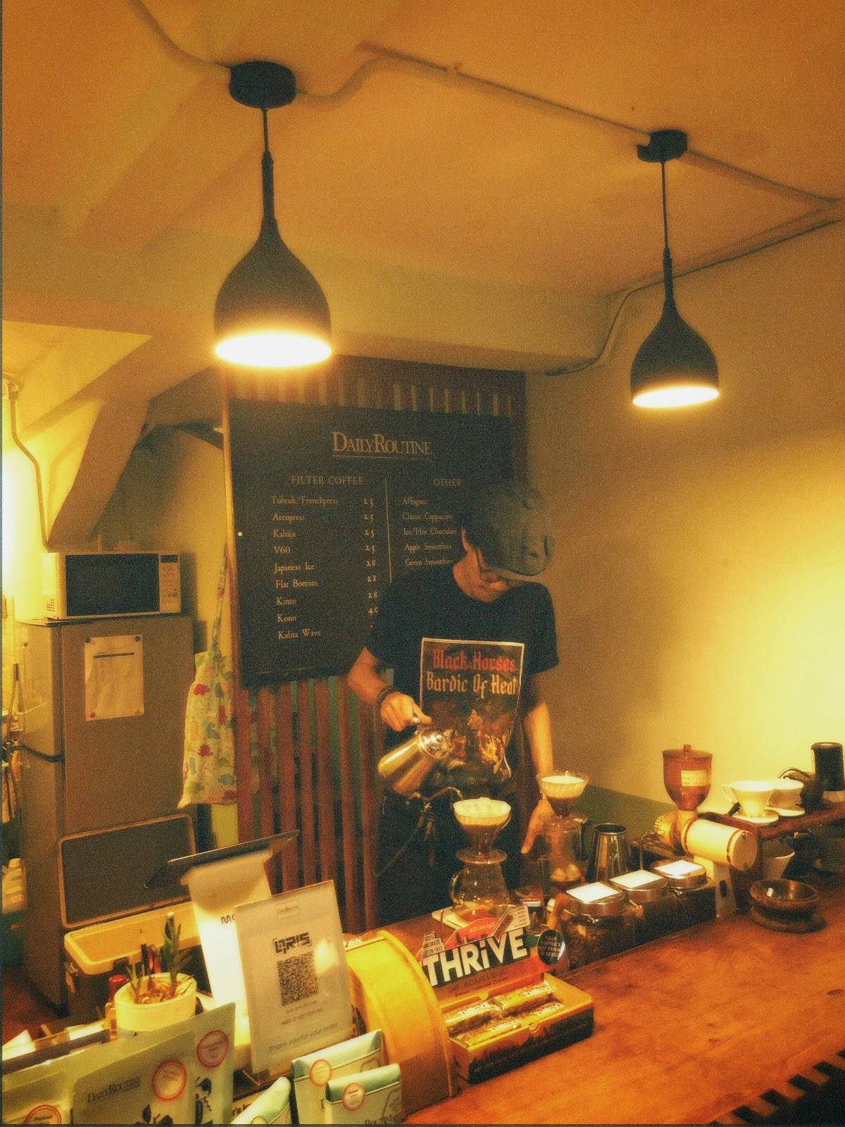 Carta del café Daily Routine Coffee, Bandung