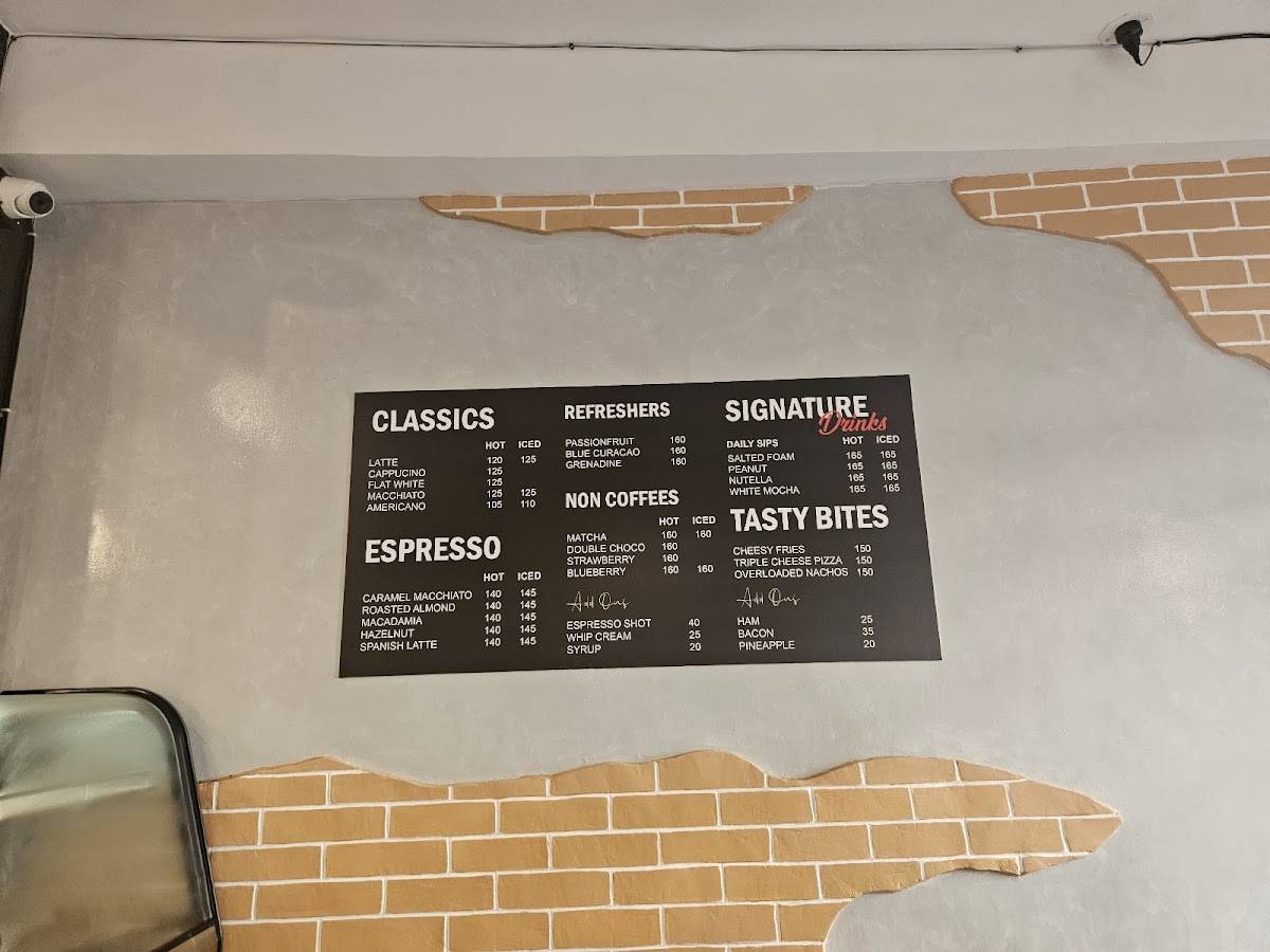 Menu at Daily Sips Coffee Shop, Mandaluyong