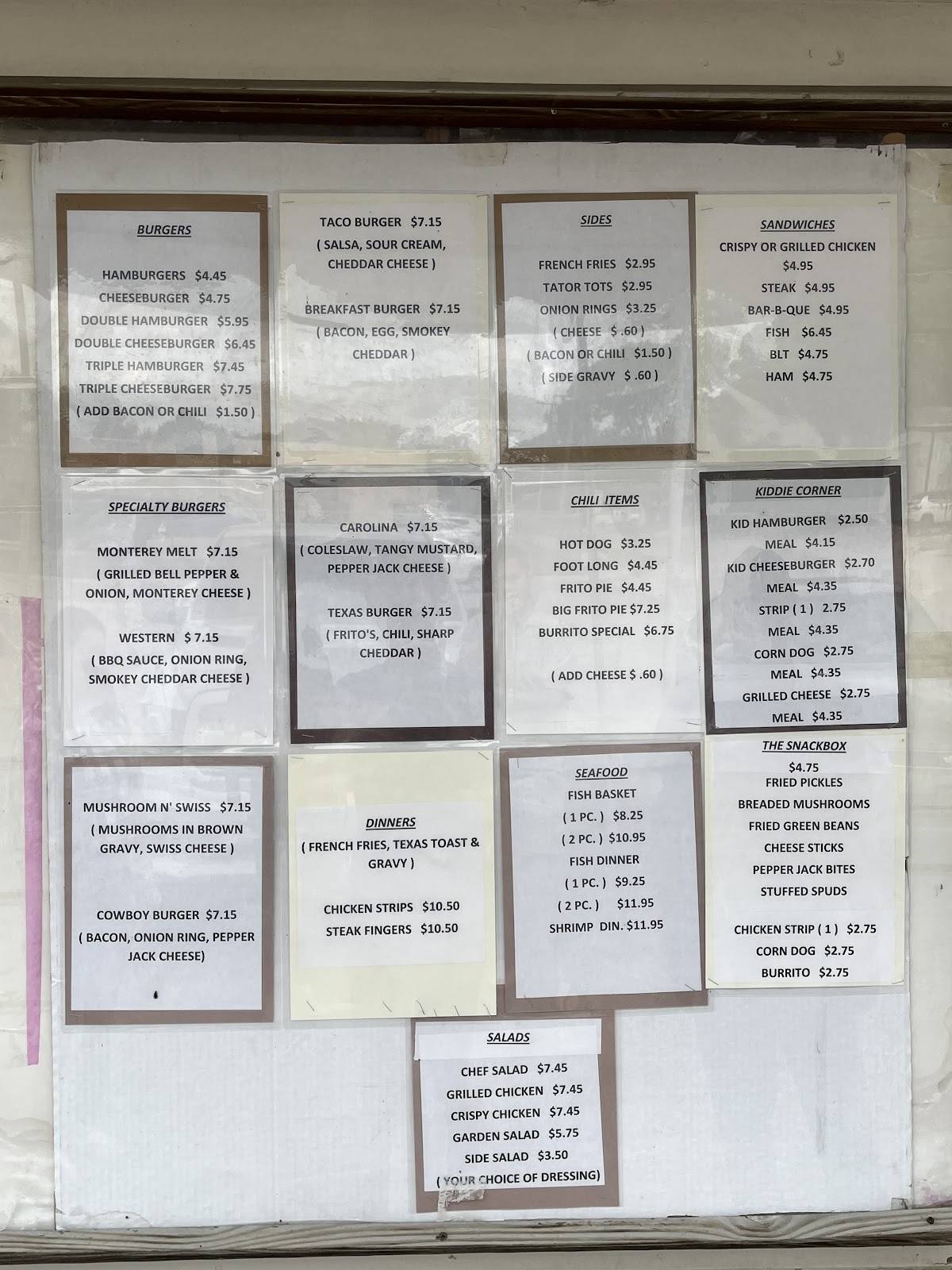 Menu at Dairy Lou Drive Inn fast food, Ada