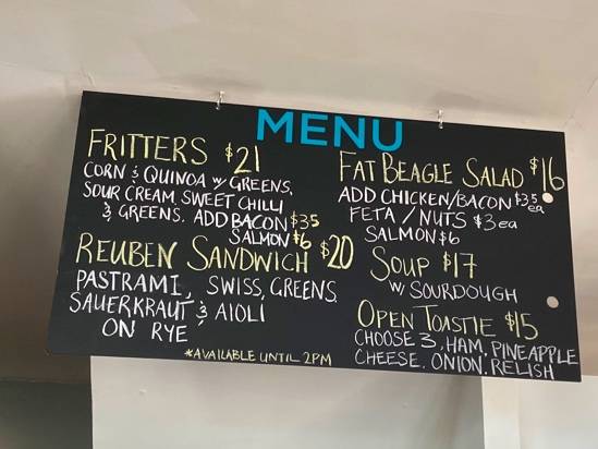 Menu at Dalethorpe House - the cafe, Darfield