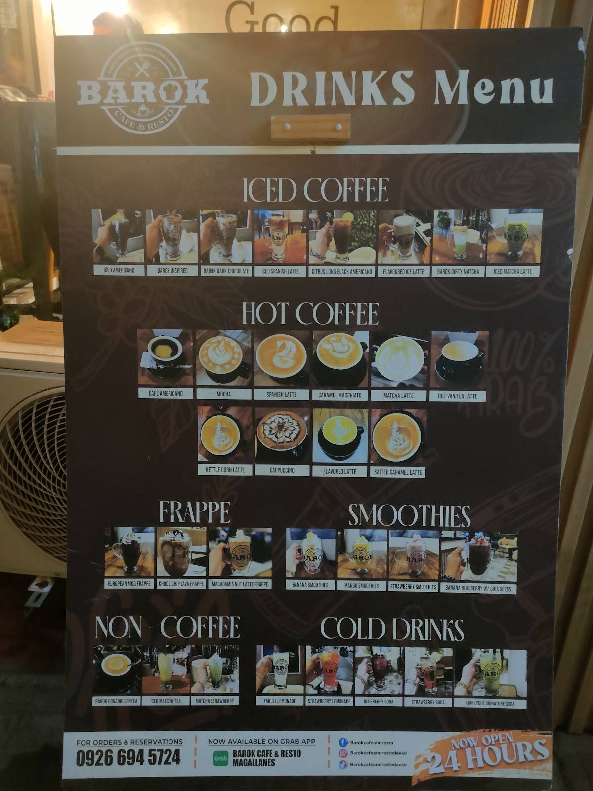 Menu at Barok Cafe & Resto, Davao City