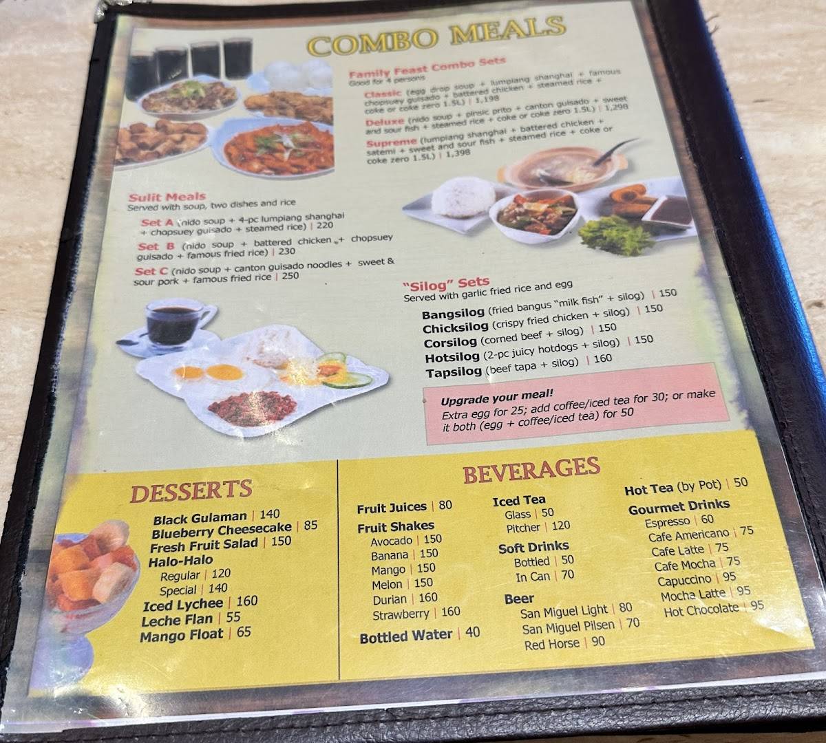 Menu at Davao Famous Restaurant - SM Lanang, Davao City, J.P. Laurel Ave
