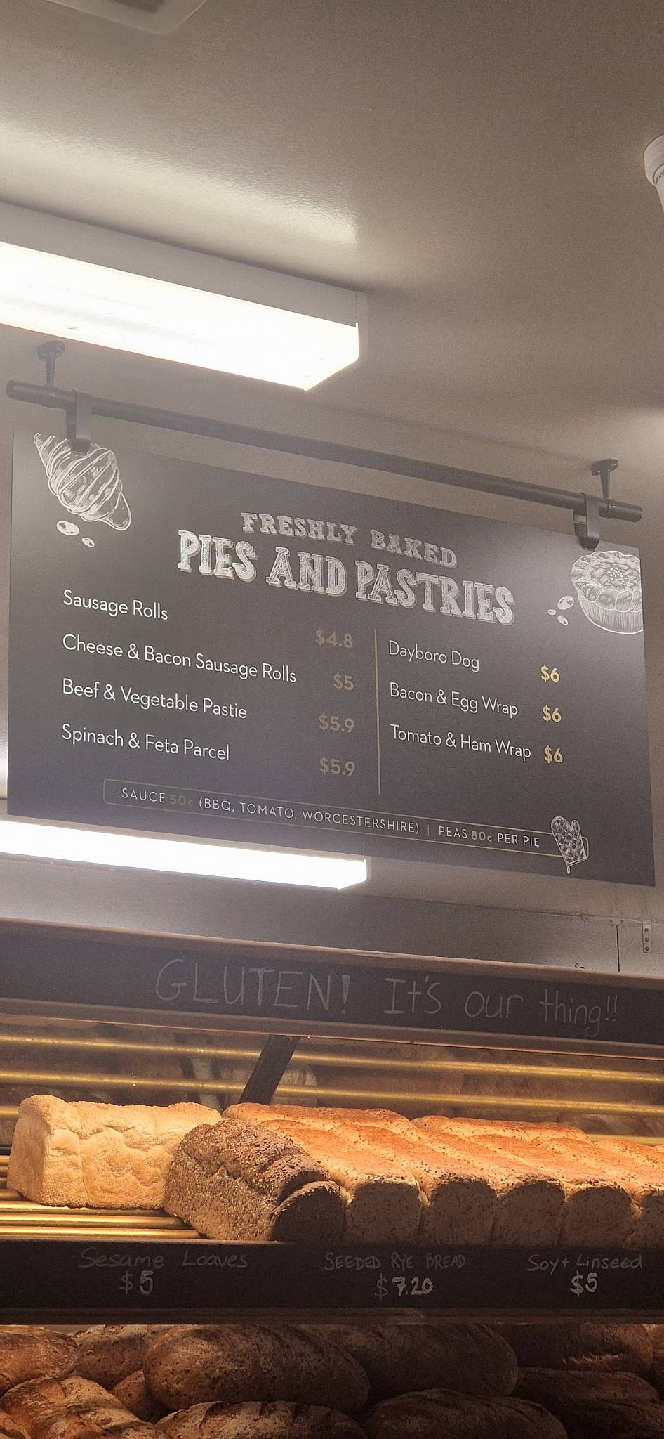 Menu at Dayboro Bakery, Dayboro, 32 Williams St