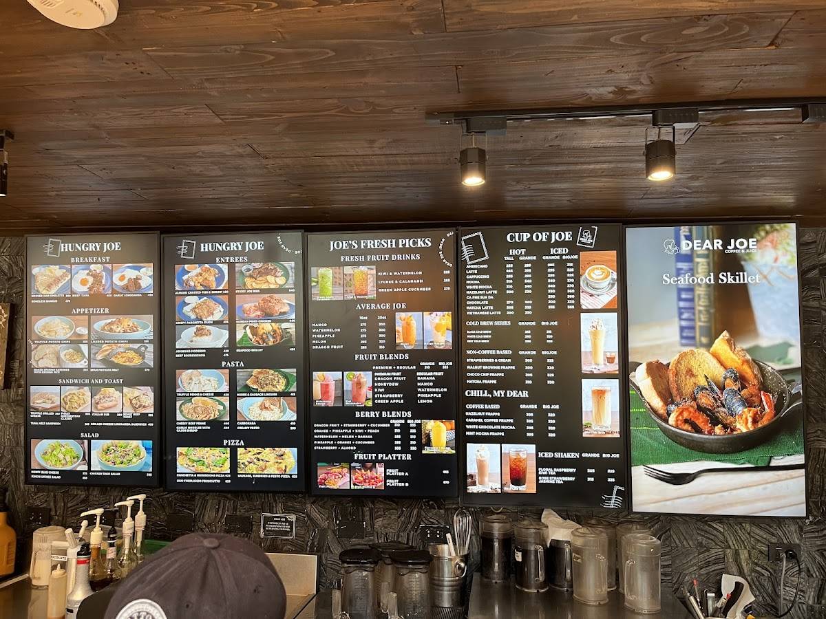 Menu at Dear Joe - Crosswinds restaurant, Tagaytay