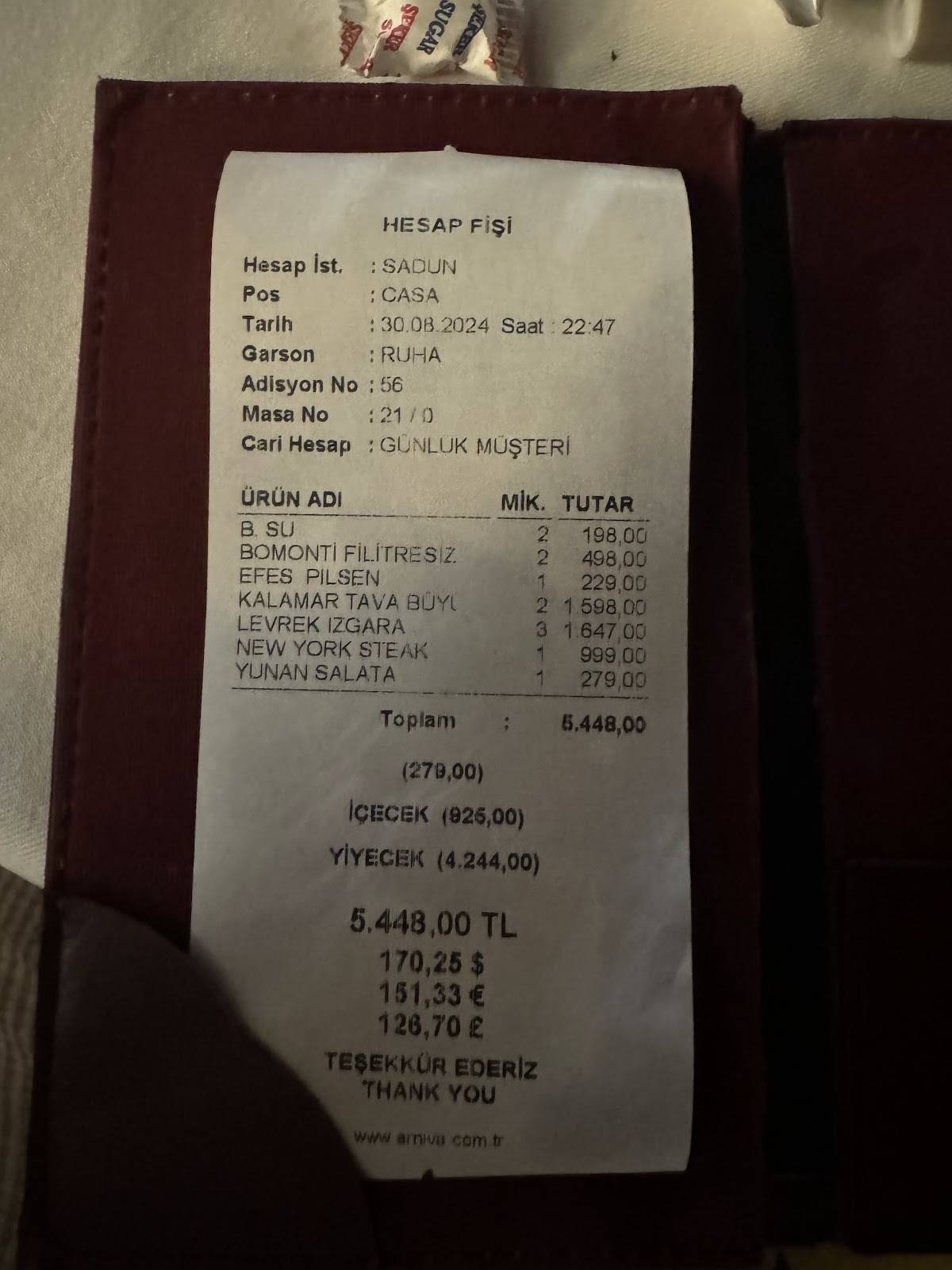 Menu at Dede Restaurant, Marmaris, Tepe Mah. Barbaros Cad. No:15 Yat Limanı