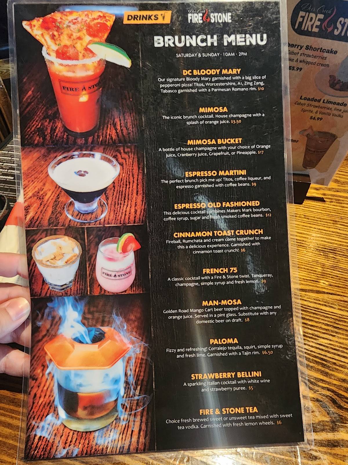 Menu at Deer Creek Fire & Stone pub & bar, Cabot