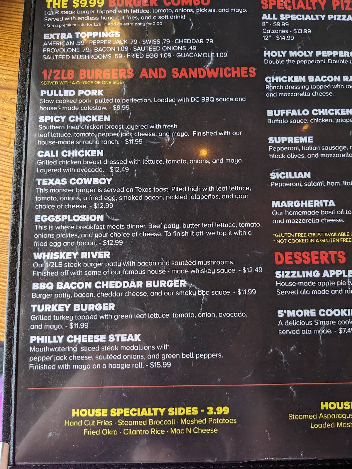 Menu at Deer Creek Fire & Stone pub & bar, Cabot