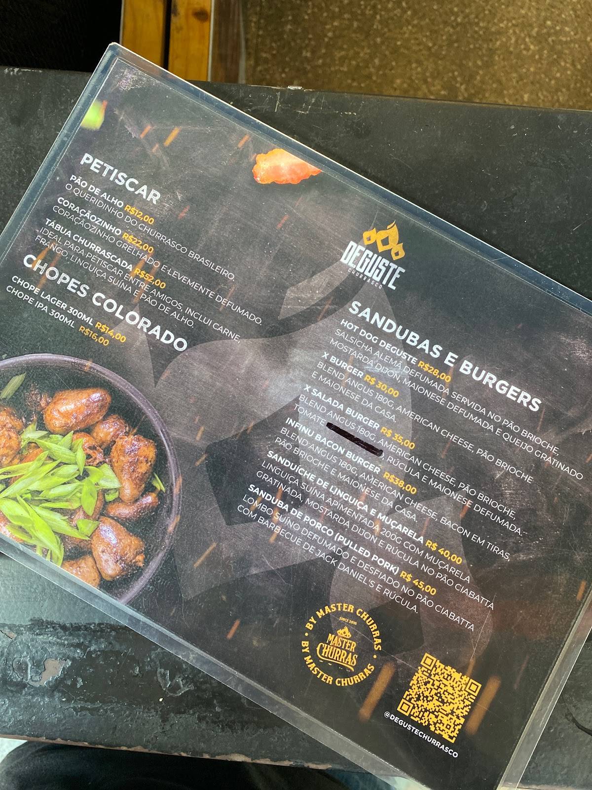 Menu em Primitivo Churrasco restaurante, Brasília