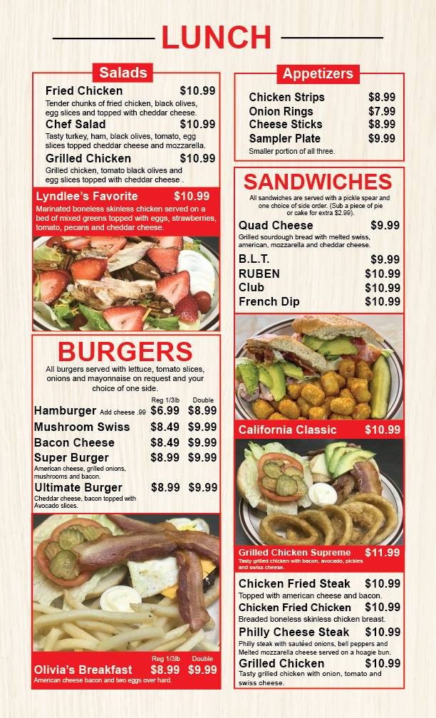 Menu at Madison's Country Cooking restaurant, Del City, 4747 SE 29th St