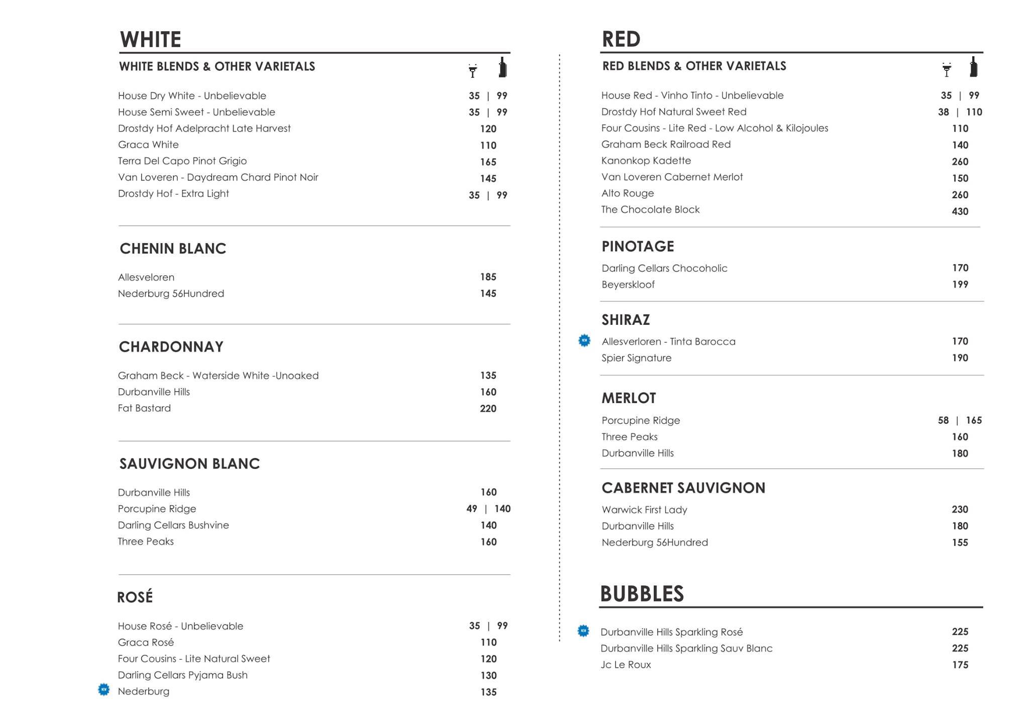 Menu at Del Forno Epsom Downs restaurant, Sandton, Shopping Center