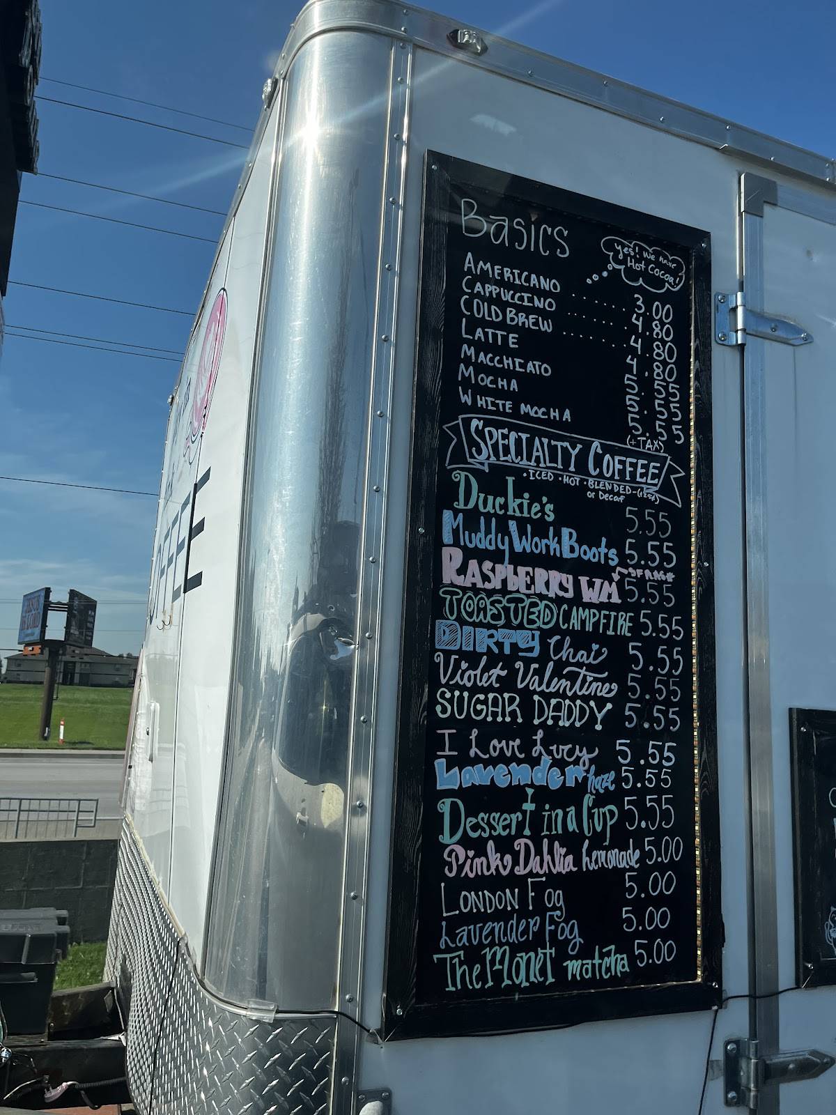 Menu at Pretty in Pink Coffee desserts, Ozark