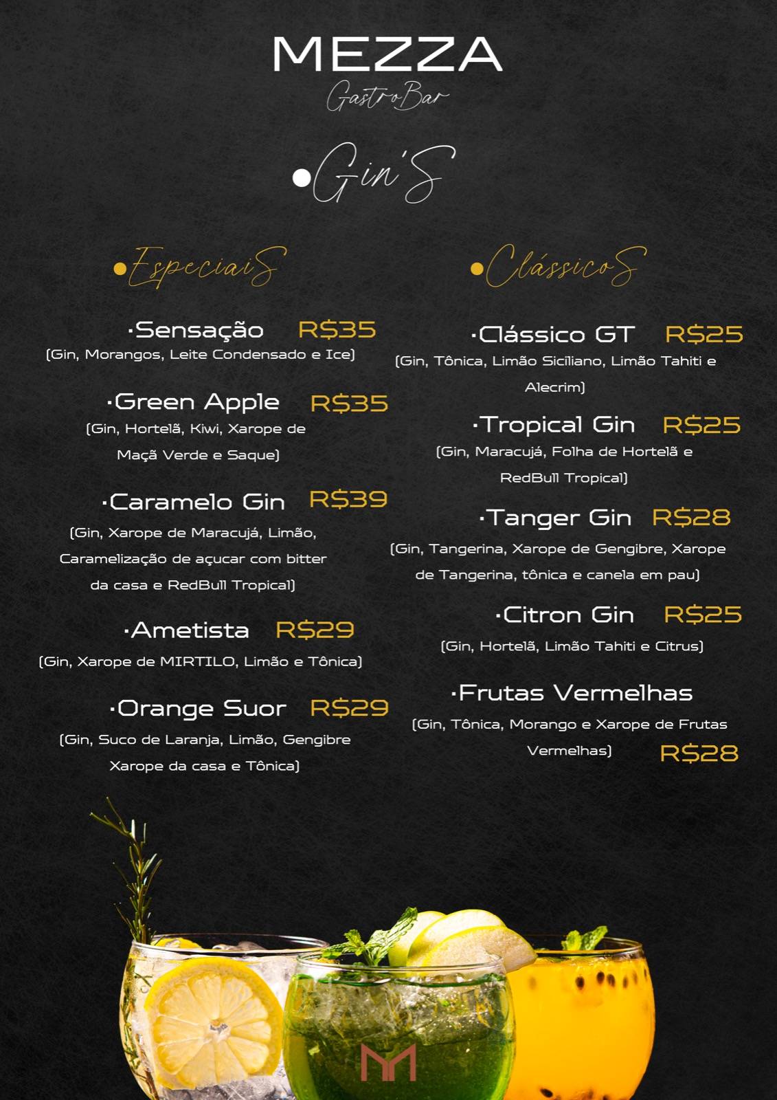 Menu em Mezza Gastrobar, Diadema