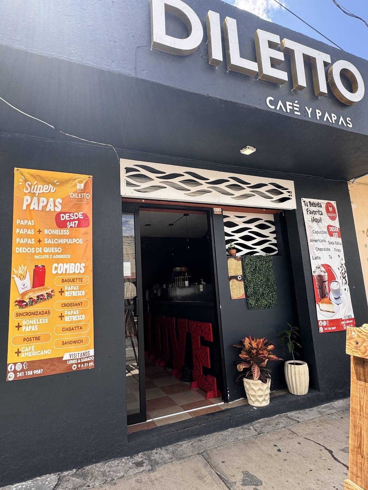 Menu at Diletto Cafe & Papas, Apizaco