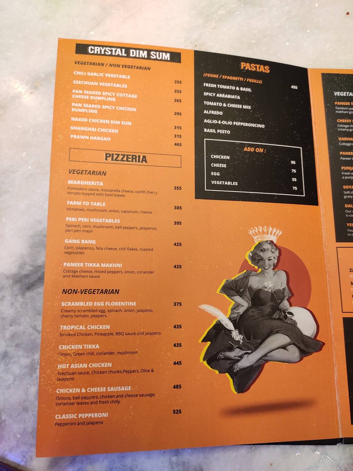 Menu at Distillery Lucknow, Lucknow