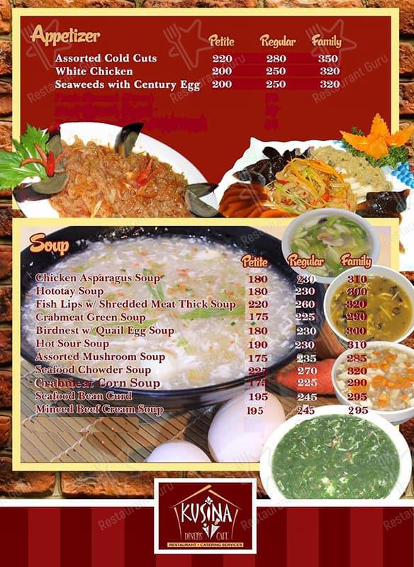 Menu at DNC Kusina Restaurant, Malabon