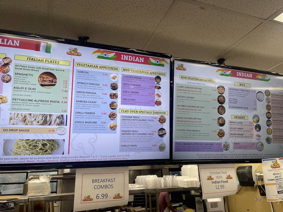 Menu at Do Drop In Martinsville restaurant, Martinsville
