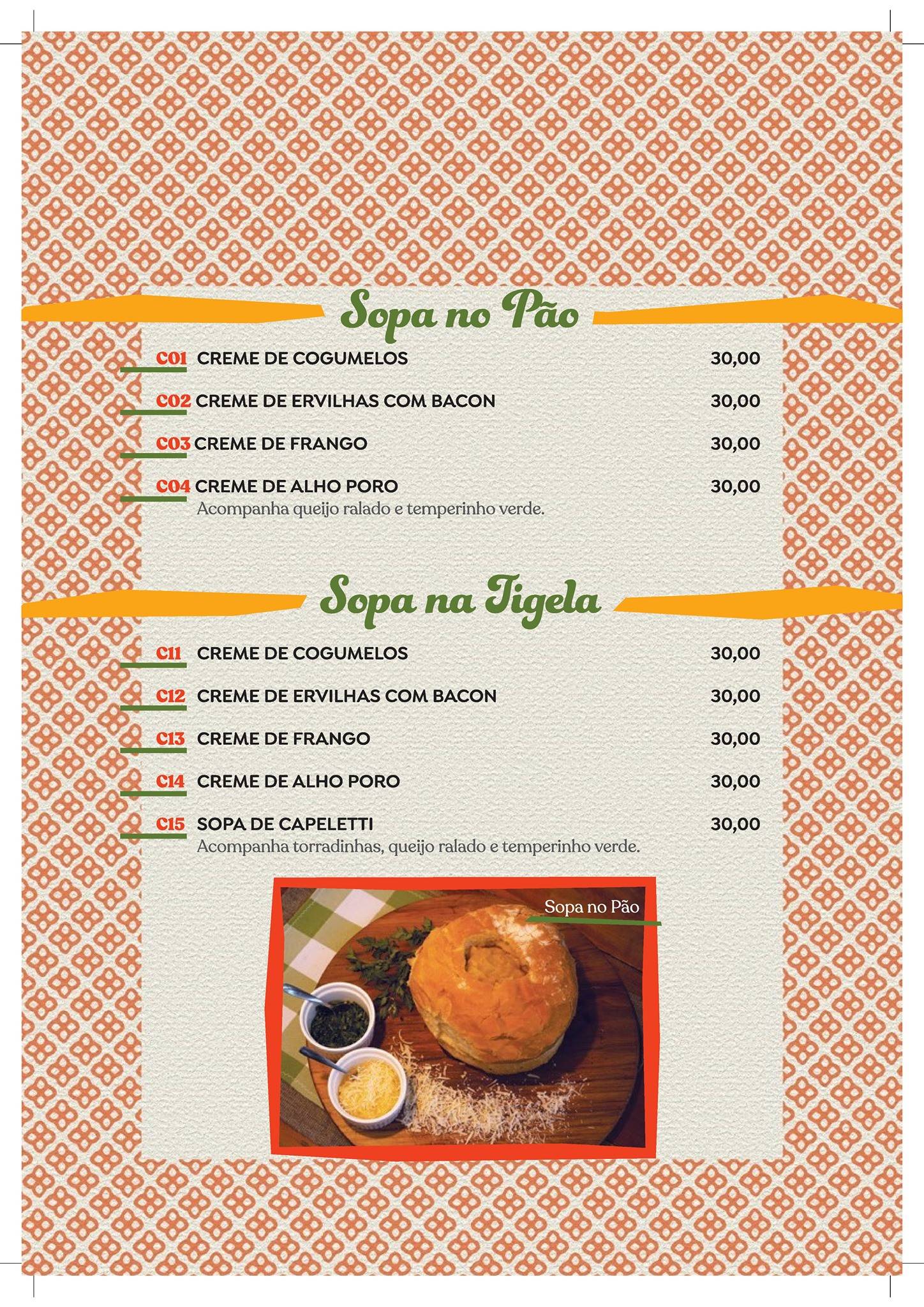 Menu em Filo Gourmet restaurante, Gramado