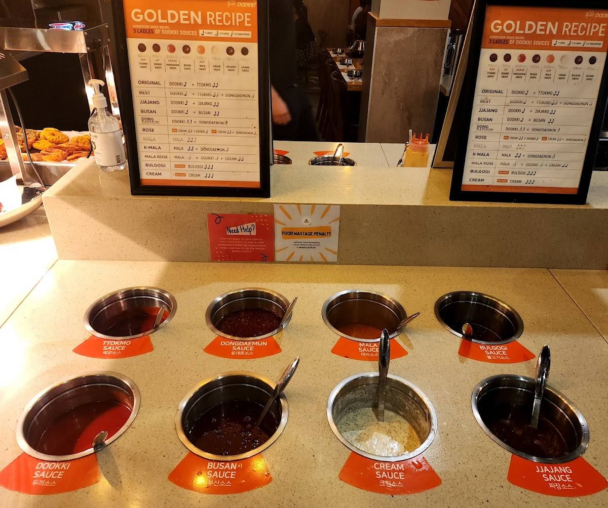 Menu at Dookki Sydney - 두끼 떡볶이 - Korean Tteokbokki Hotpot Buffet (All ...