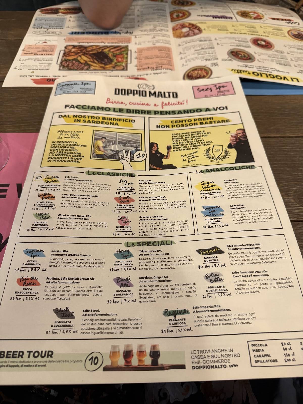 Menu da Doppio Malto Roma Maximo ristorante, Roma, Via Laurentina