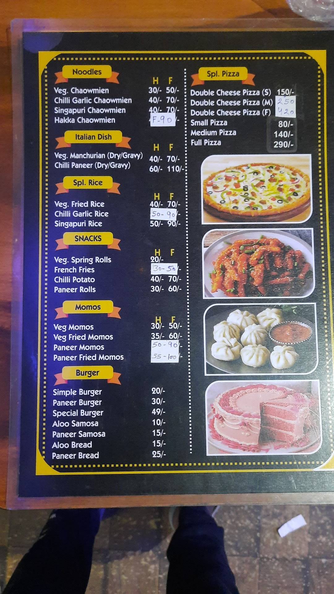 Menu at Doraemon Pizza Point, Khekra
