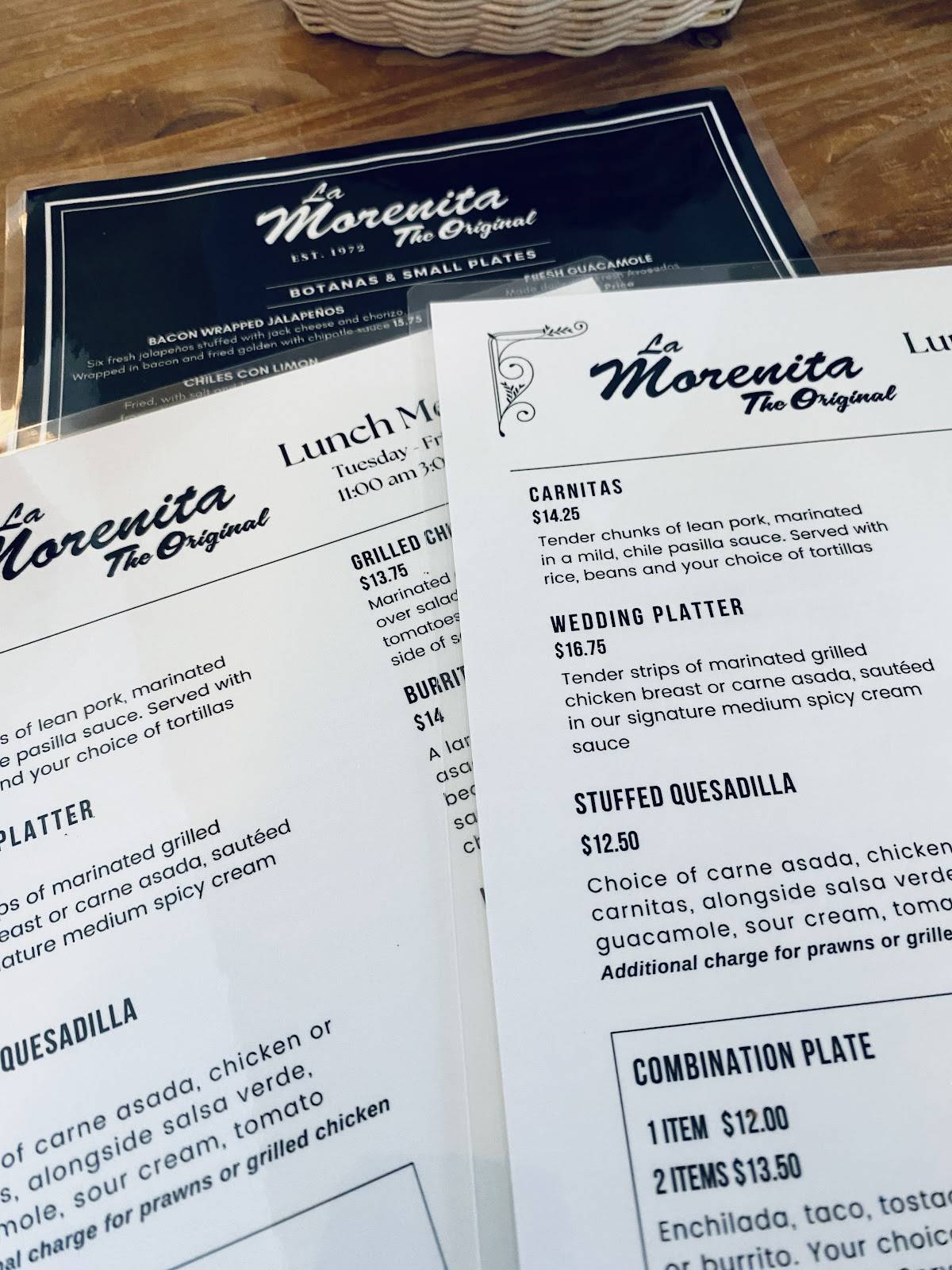 Menu at Dos Compadres Restaurant & Cantina, Modesto