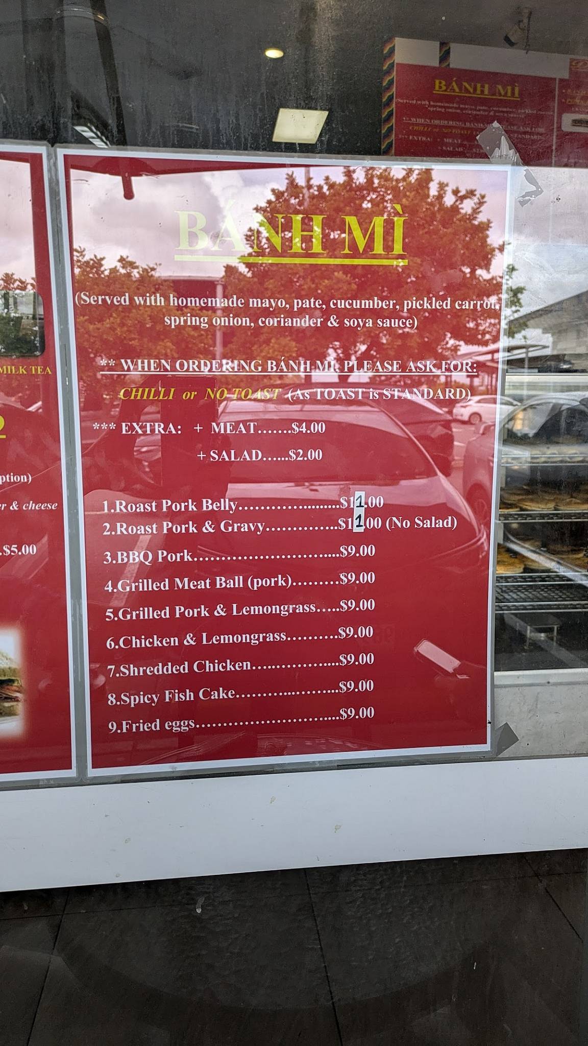 Menu at Dt's Patisseries & Pork Rolls cafe, Taigum