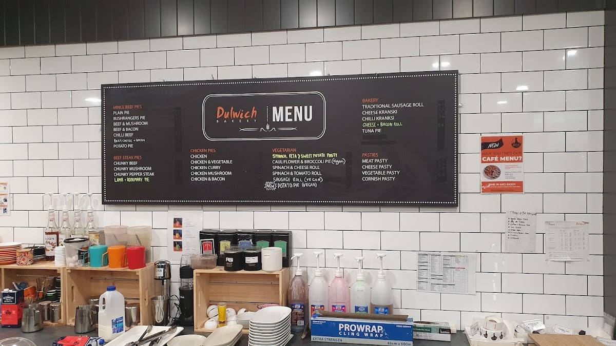 Menu at Dulwich Bakery, Unley, Unley Shopping Centre