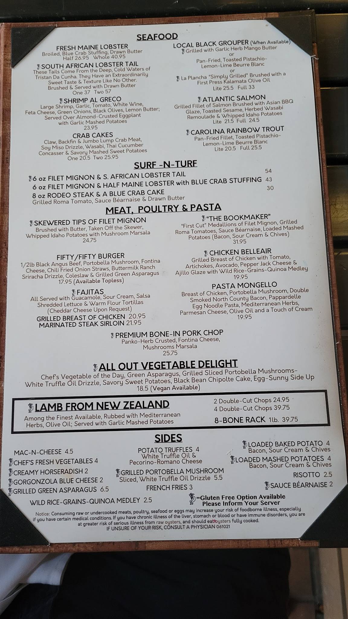Menu at E&E Stakeout Grill pub & bar, Belleair Bluffs