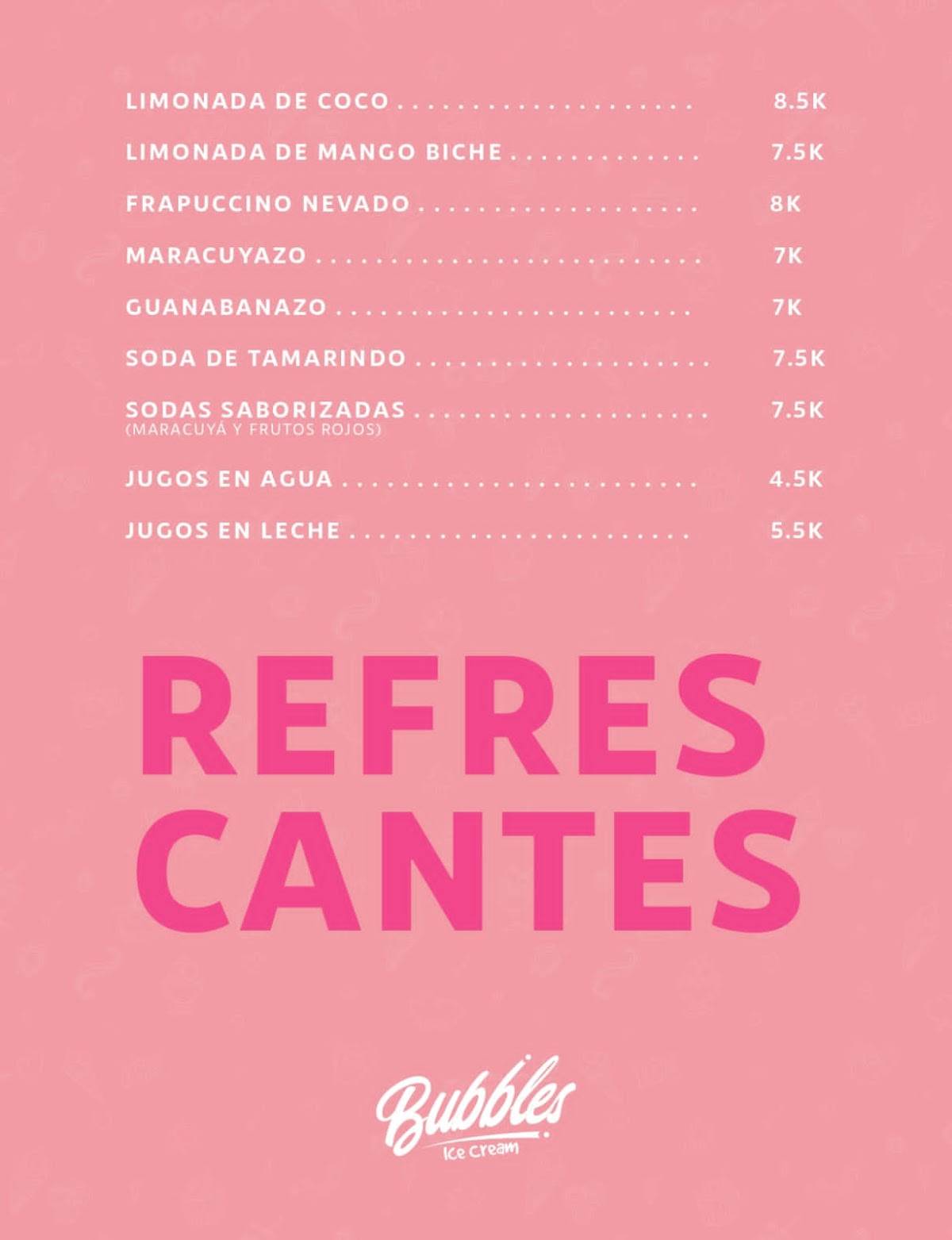 Carta de EL CHAMO, Restaurante de Comidas Rápidas y Heladería, Manizales