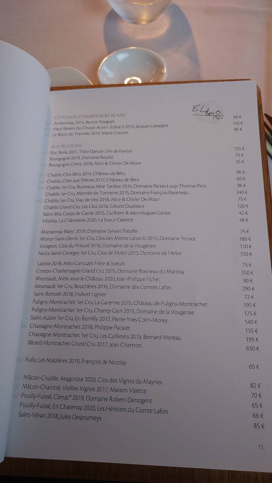 Menu at ELKANO steakhouse, Getaria, Herrerieta Kalea