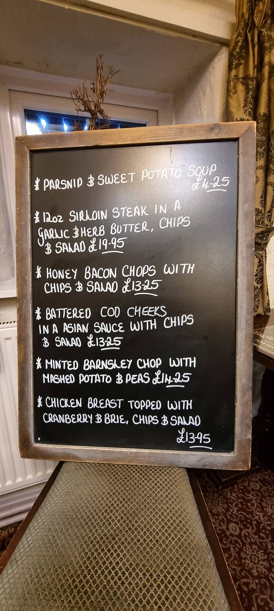 Menu at Eagle & Child Inn pub & bar, Doncaster, 24 Main St