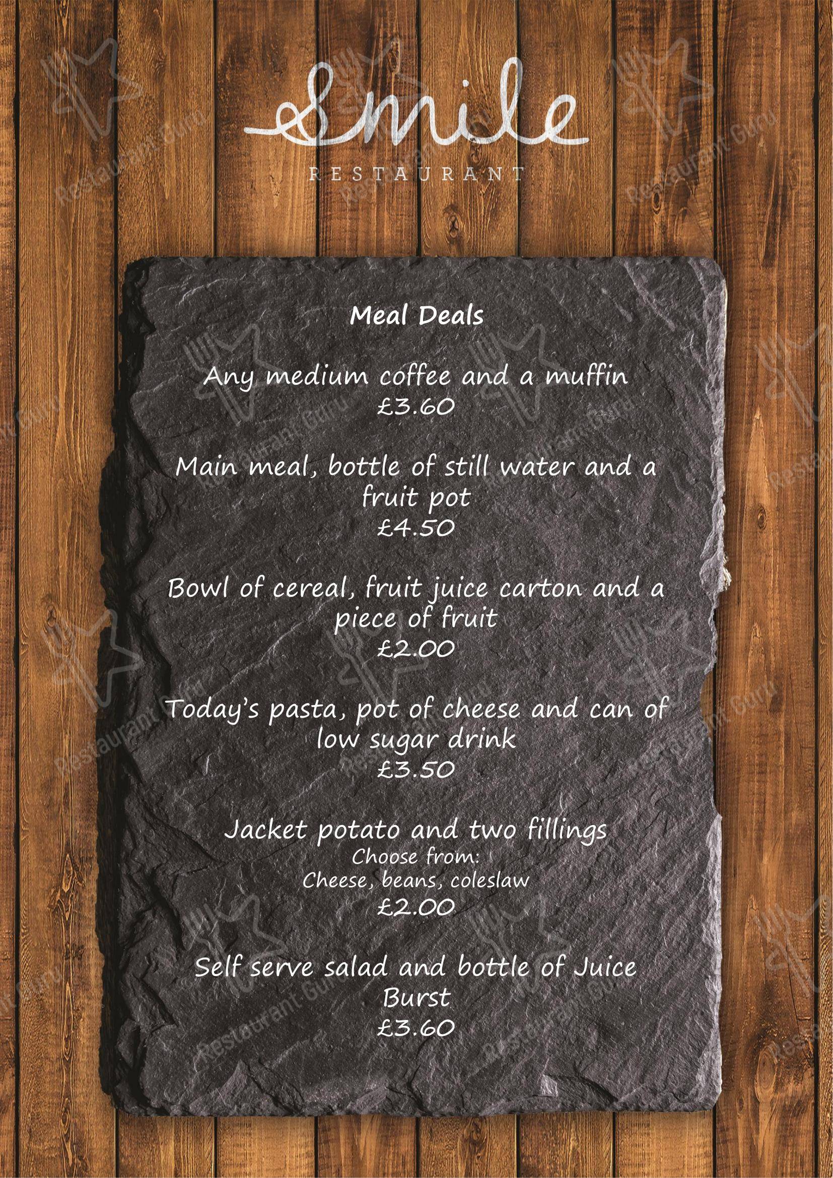 Menu at East Avenue Restaurant, Eastleigh