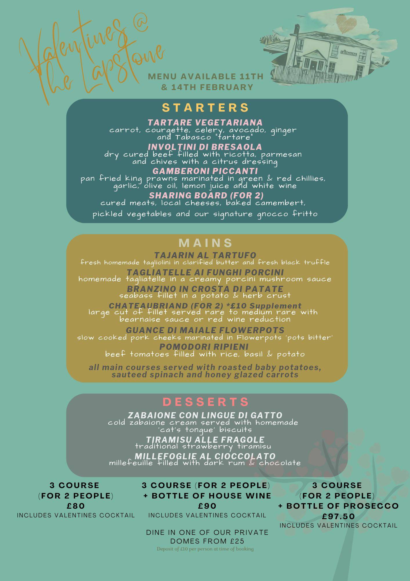 Menu at The Lapstone - Public House in Fair Oak, Eastleigh