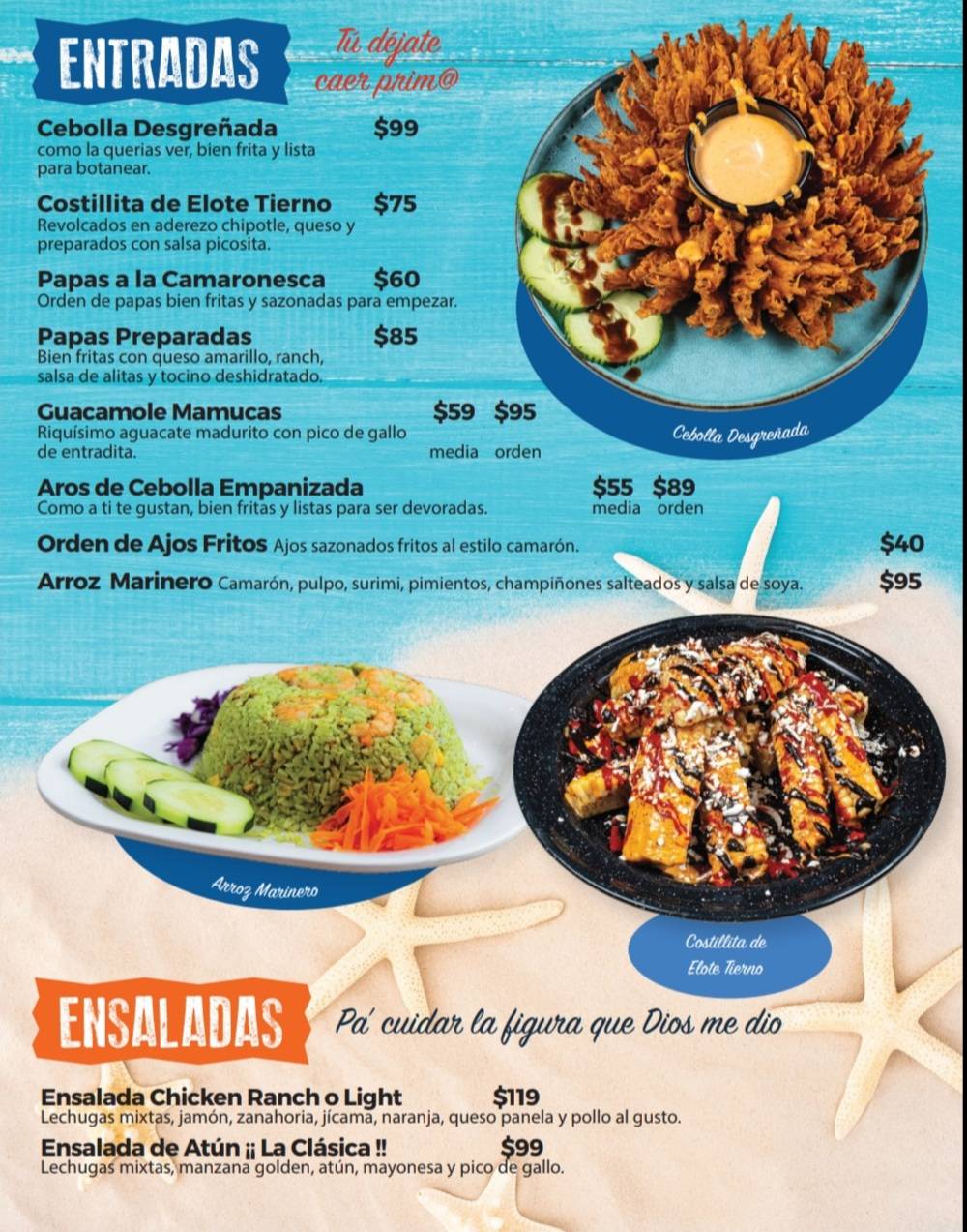 Carta del restaurante El Camarón, San Nicolás del los Garza, Av ...