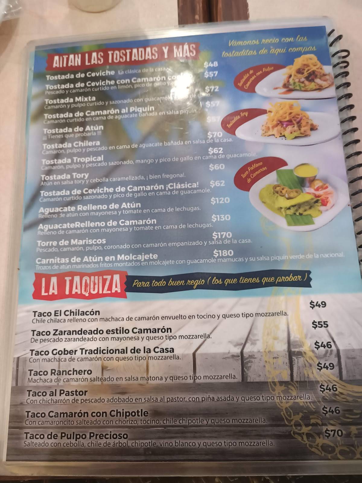 Carta del restaurante El Camarón, San Nicolás del los Garza, Av ...