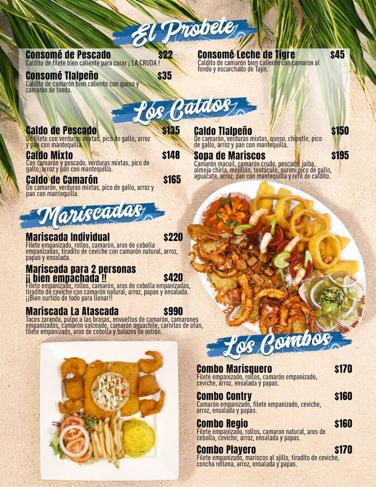 Carta del restaurante El Camarón, San Nicolás del los Garza, Av ...