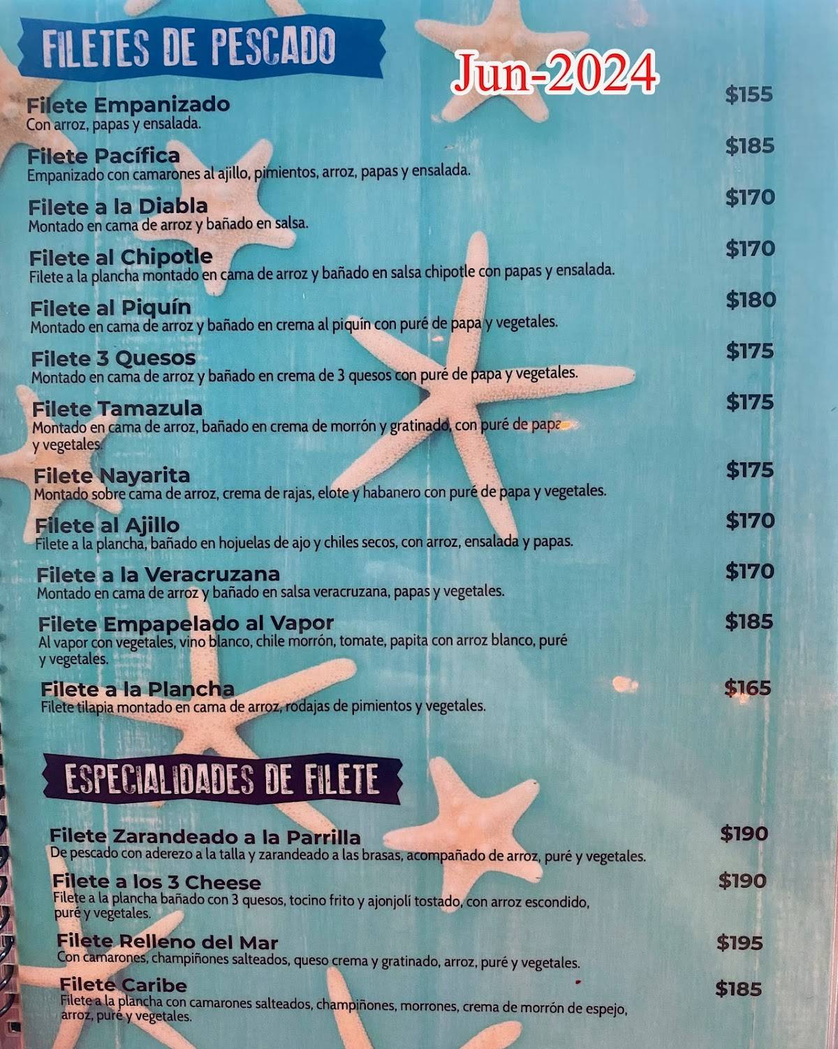 Carta del restaurante El Camarón, San Nicolás del los Garza, Av ...