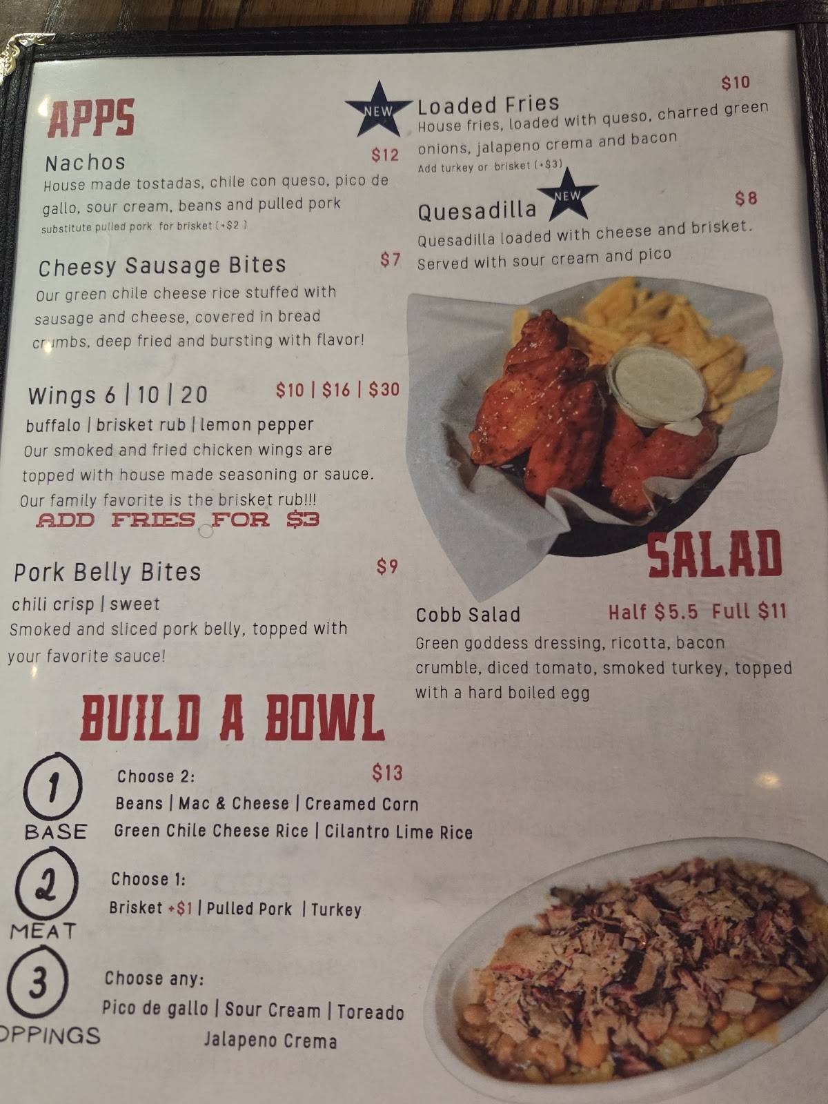 Menu at Desert Oak Barbecue, El Paso, Gateway Blvd W