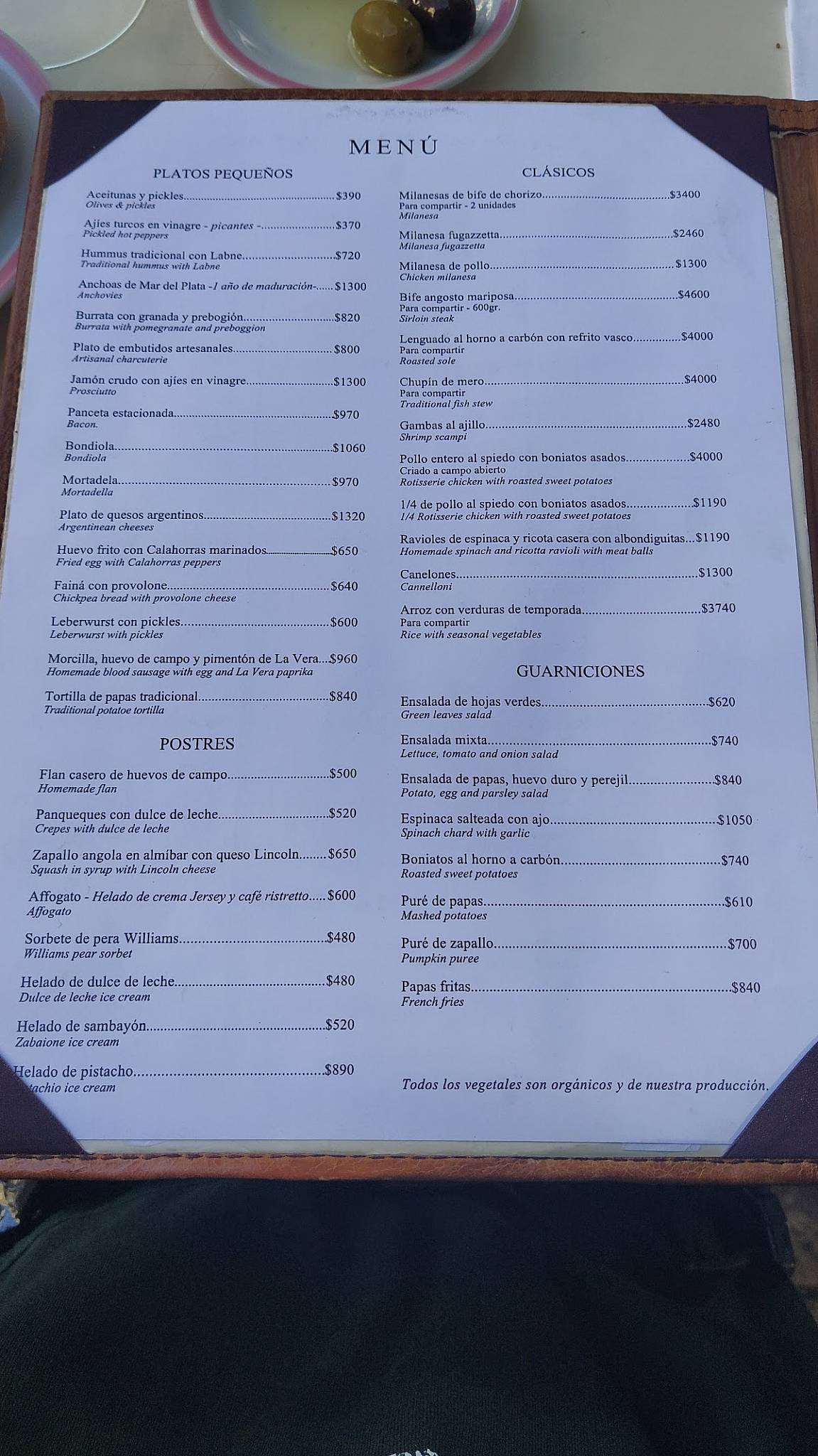 Menu at El Preferido de Palermo pub & bar, Buenos Aires