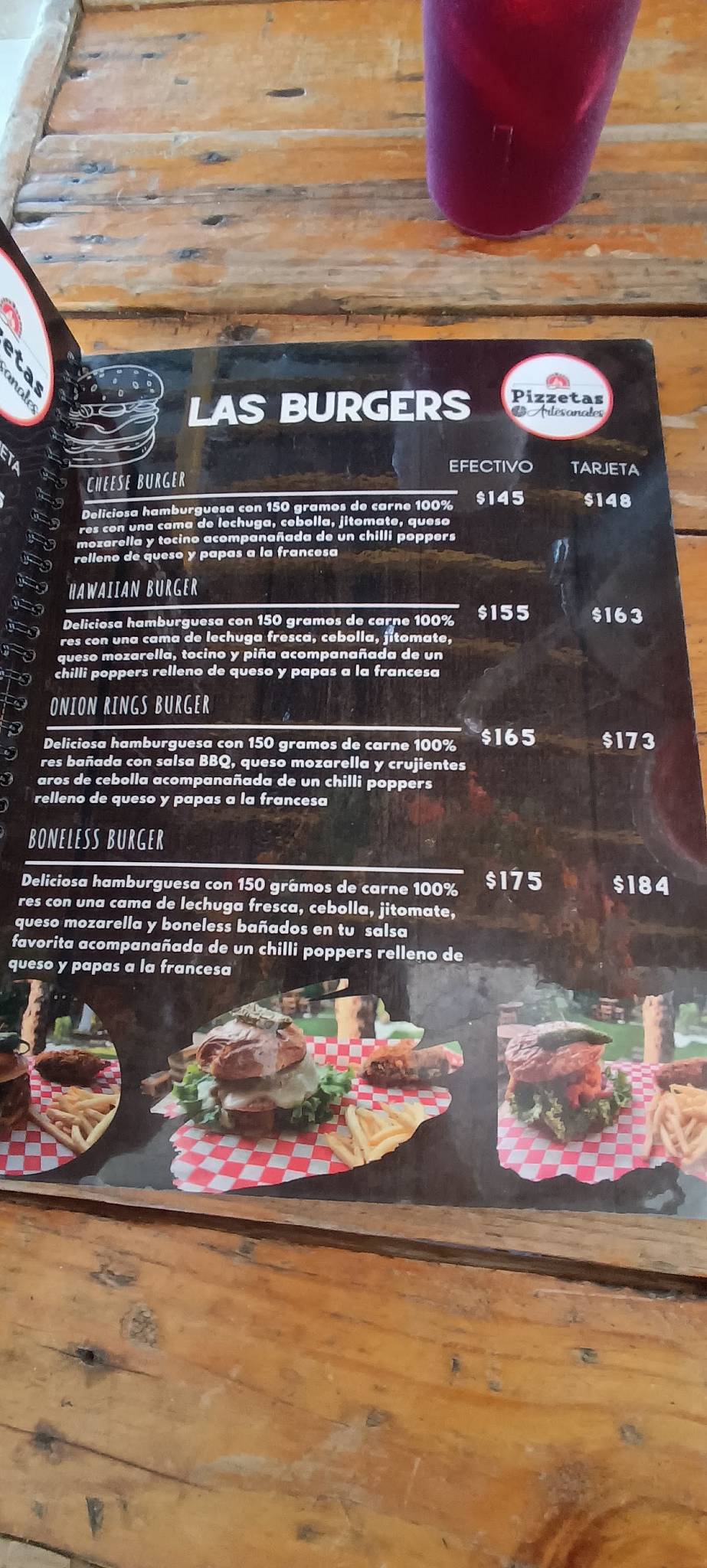Carta del restaurante Pizzetas Artesanales Uni-Kz, Emiliano Zapata