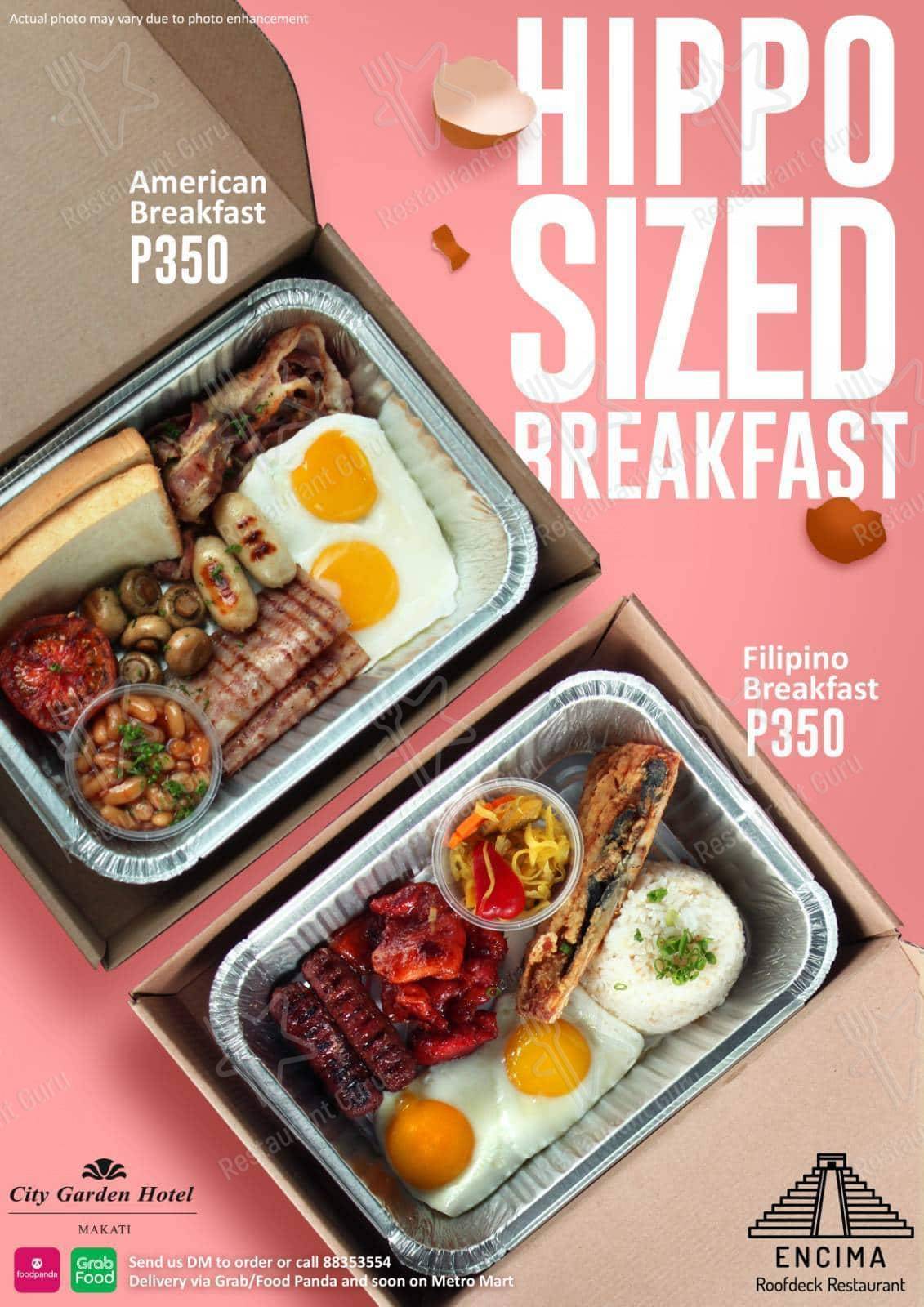 Menu at Encima Roofdeck Restaurant, Makati, Makati