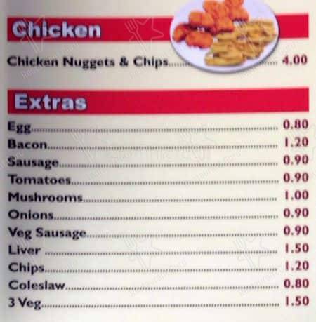 Menu at Enjoy Cafe, Enfield, 310 Baker St