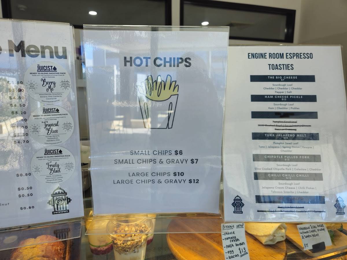 Menu at Engine Room Espresso 6017, Osborne Park