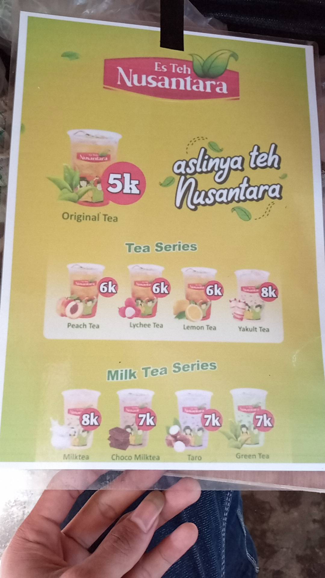 Carta de Es teh Nusantara berbagai varian rasa, Curug Wetan