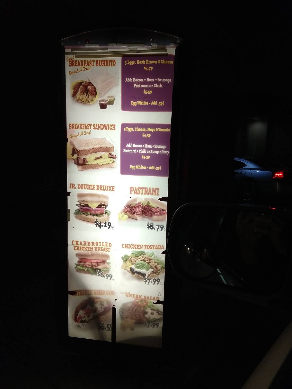 Menu at Everest Burgers restaurant, Santa Clarita