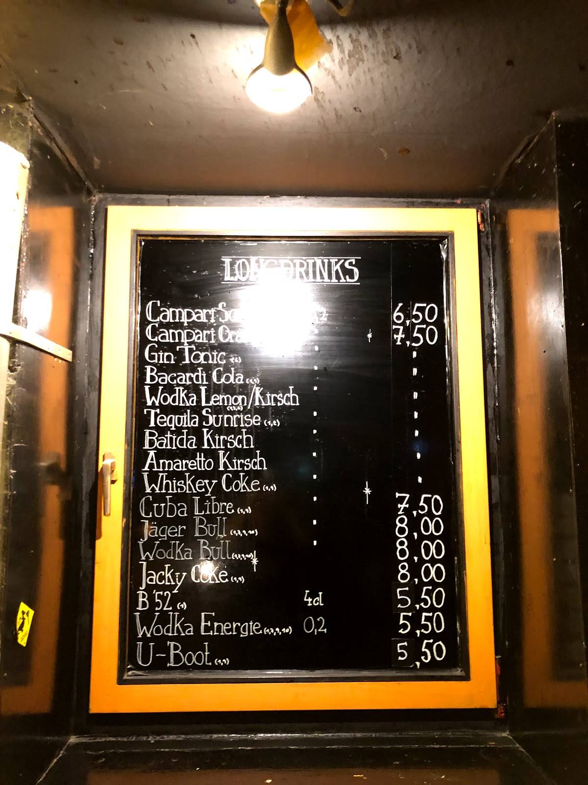 Speisekarte von FLEX pub & Bar, München